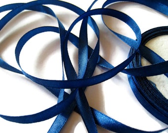 Midnight Blue Satin - Etsy