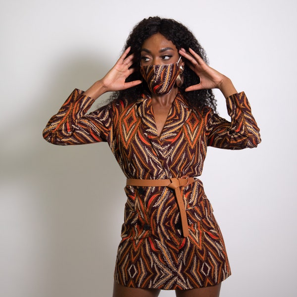 African Face Mask - Etsy