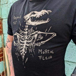 Werewolf Skeleton || Reject Thy Mortal Flesh || Unisex T-shirt - Etsy