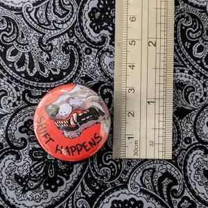 Werewolf || Red || Shift Happens || Button Badge - Etsy