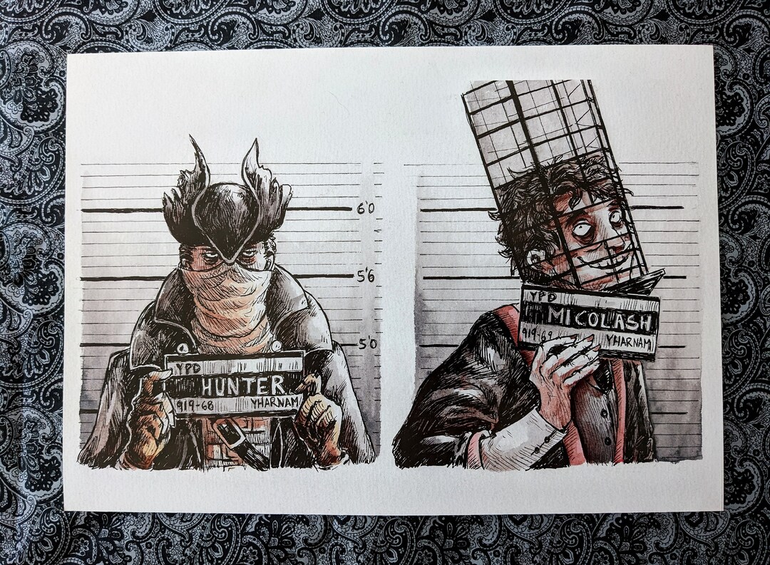 Mugshots A4 Print - Etsy