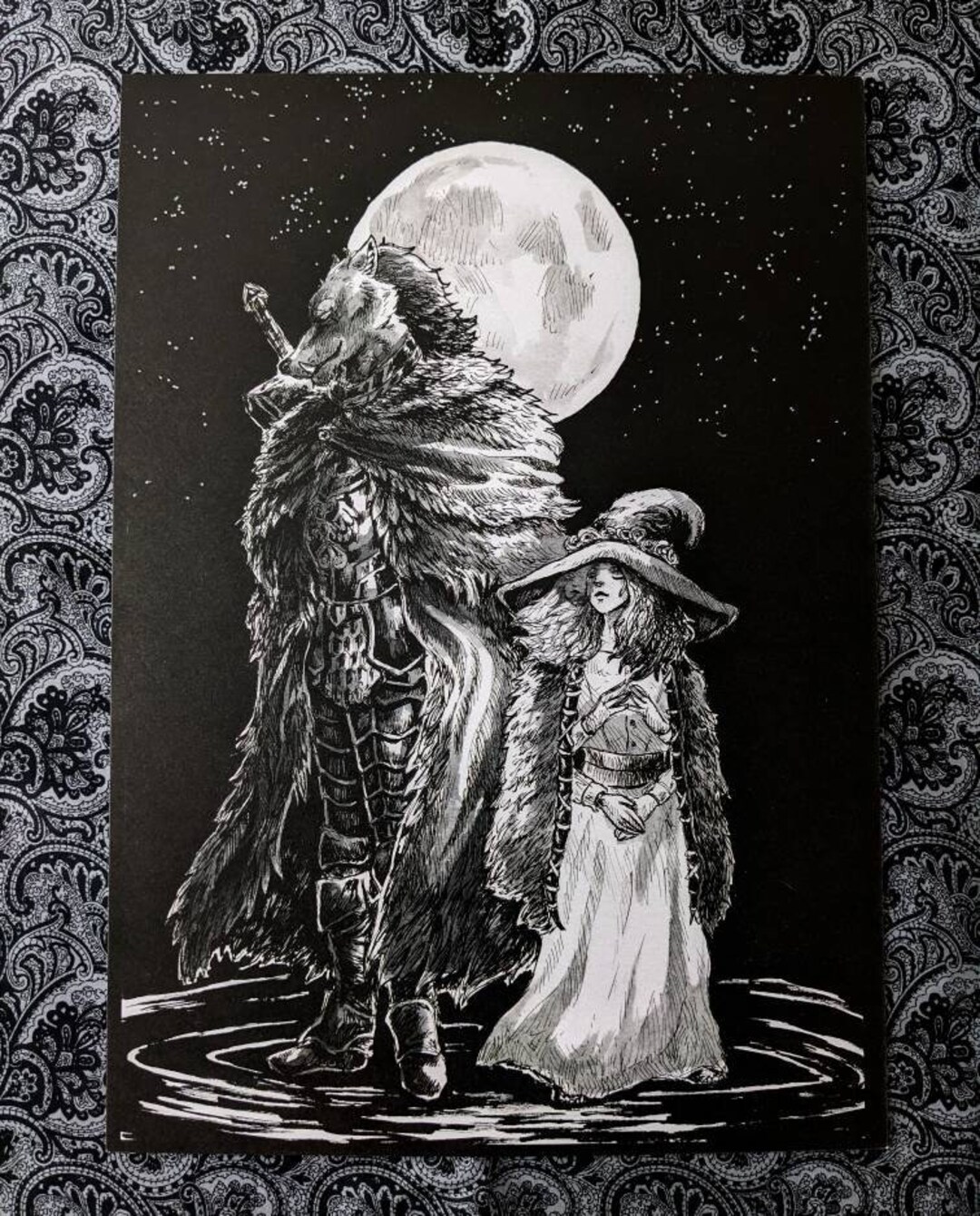 The Wolf and the Witch A4 Art Print - Etsy