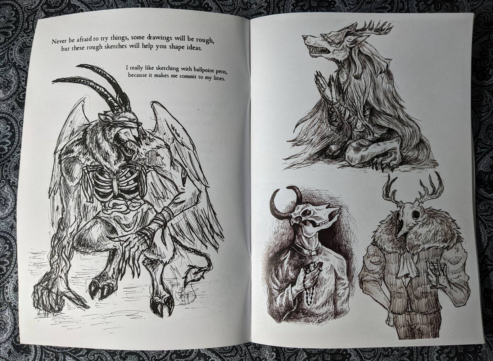 Sketch Zine Vol 1 Horror Sketchbook Zine - Etsy