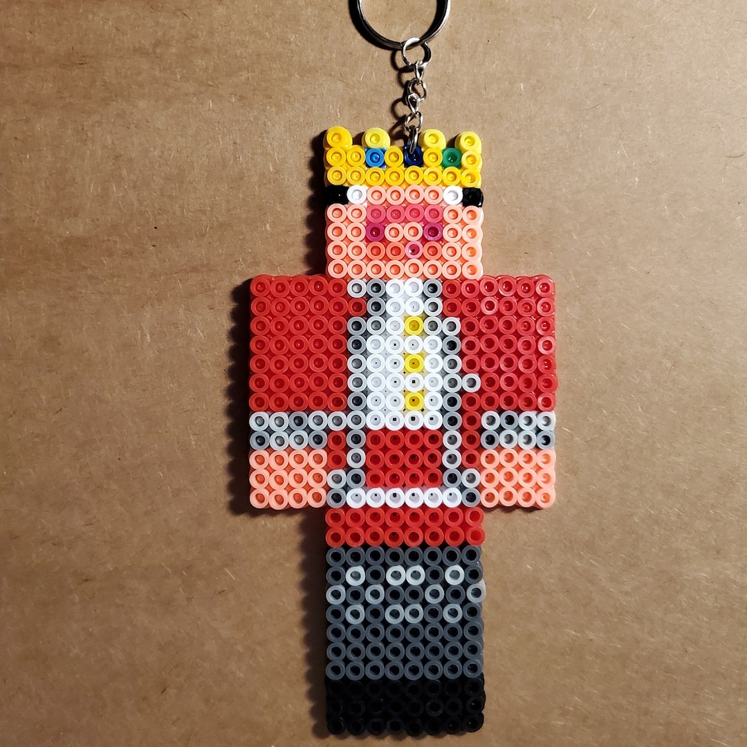 Technoblade Minecraft Skin Perler Bead Keychain Minecraft - Etsy Singapore