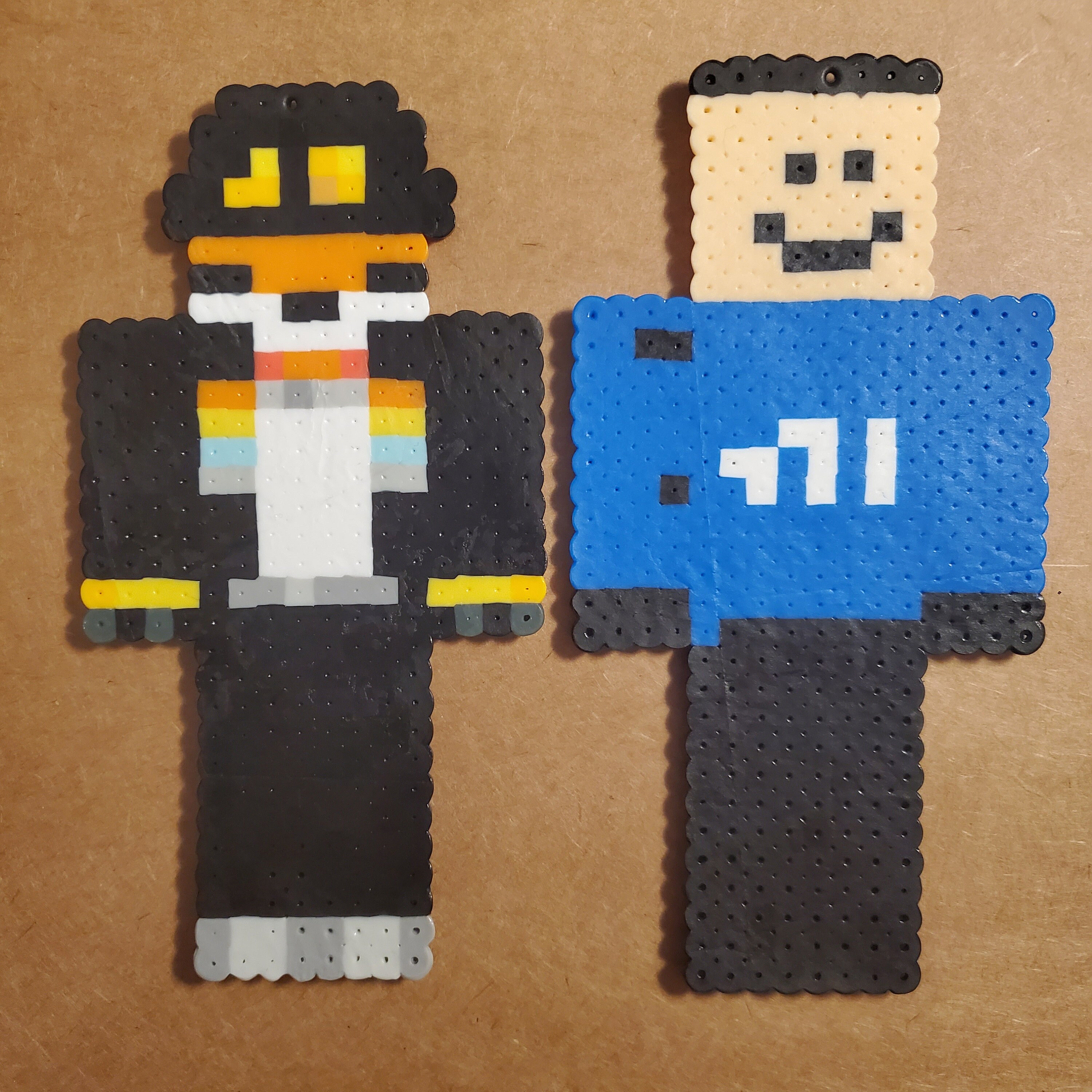 Quackity & Fundy Minecraft Skin Keychain/magnet Dream SMP | Etsy