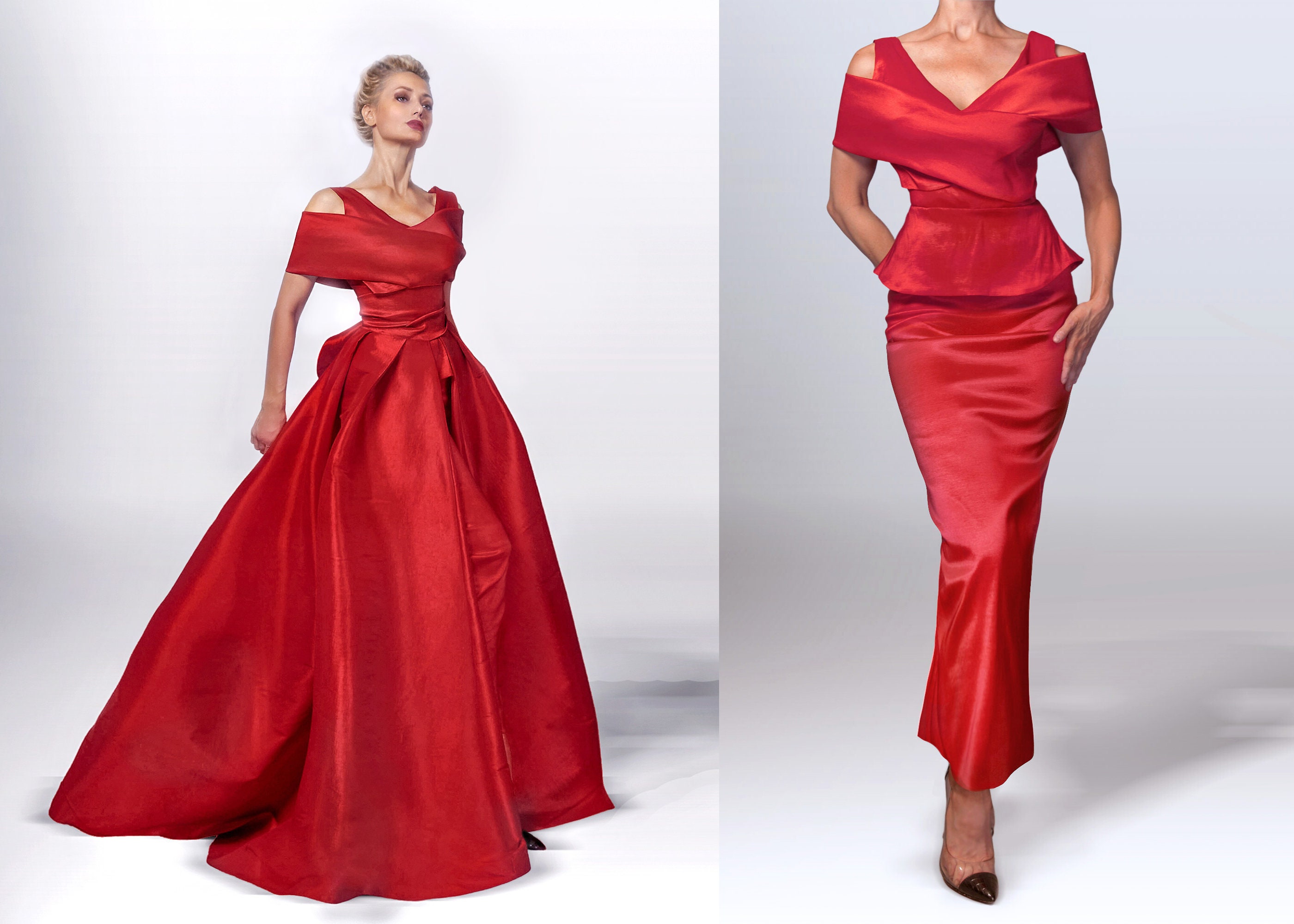 Taffeta Overskirt - Etsy Taffeta Overskirt - Etsy