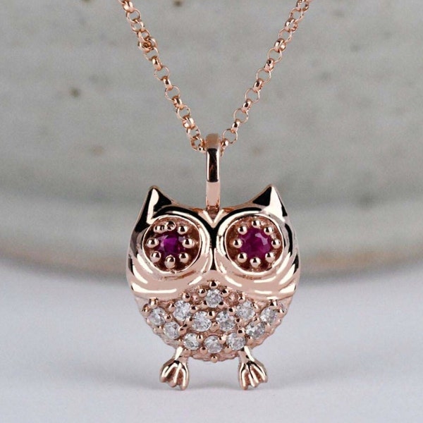 Owl Pendant - Etsy