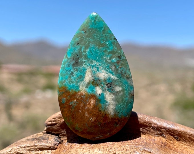 Kingman Turquoise Cabochon, 39.0 X 23.3 Mm Real Turquoise Gemstone ...