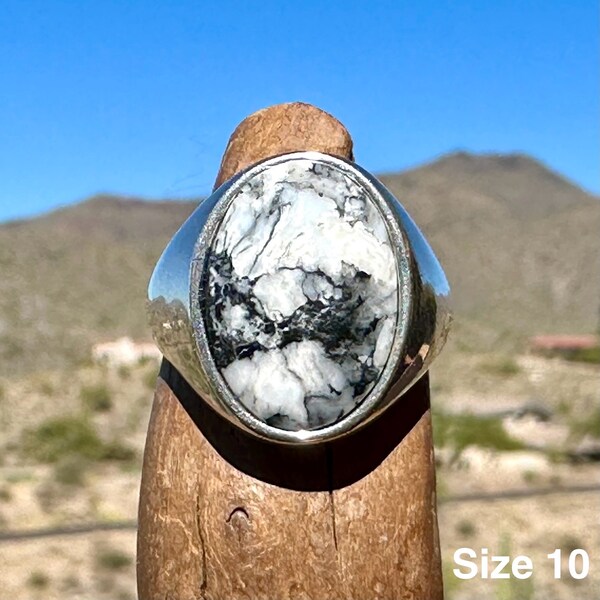 Mens White Buffalo Ring - Etsy