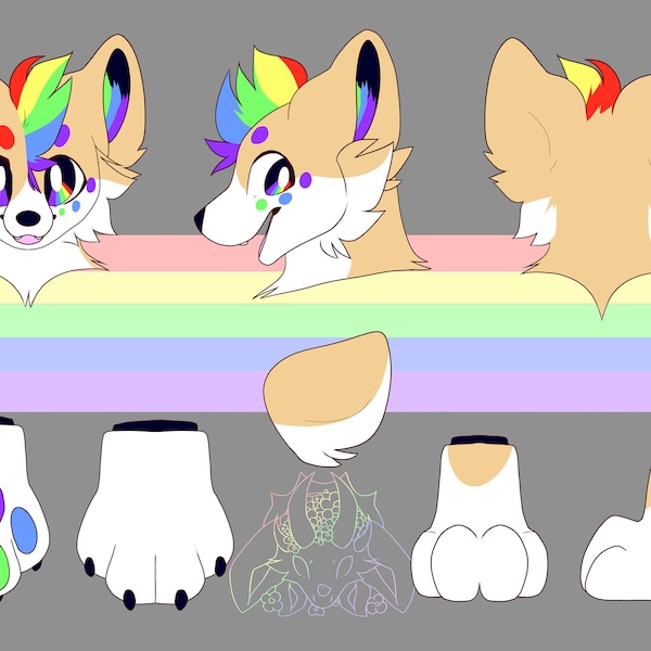 Fursuit Partial Reference - Etsy