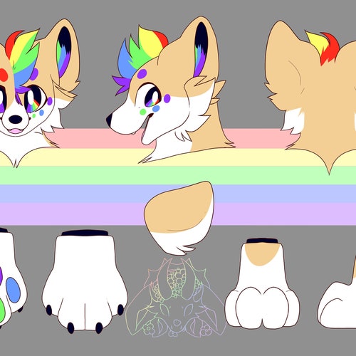 Custom Fursuit Partial Reference Sheet Commissions NOT - Etsy