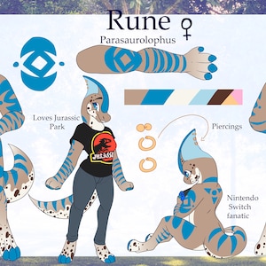 Complex Furry Reference Sheet - Etsy