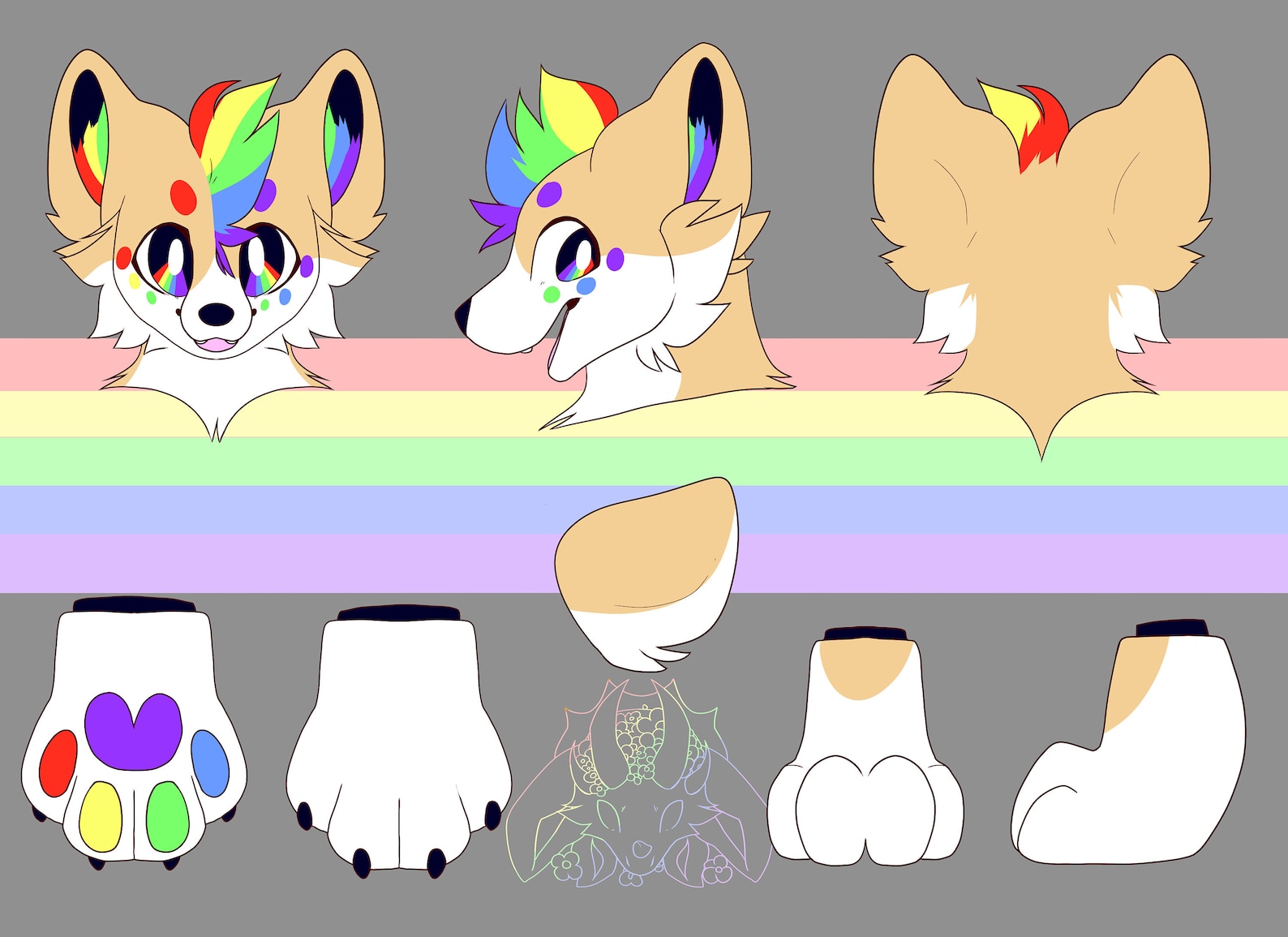 Custom Fursuit Partial Reference Sheet Commissions NOT - Etsy