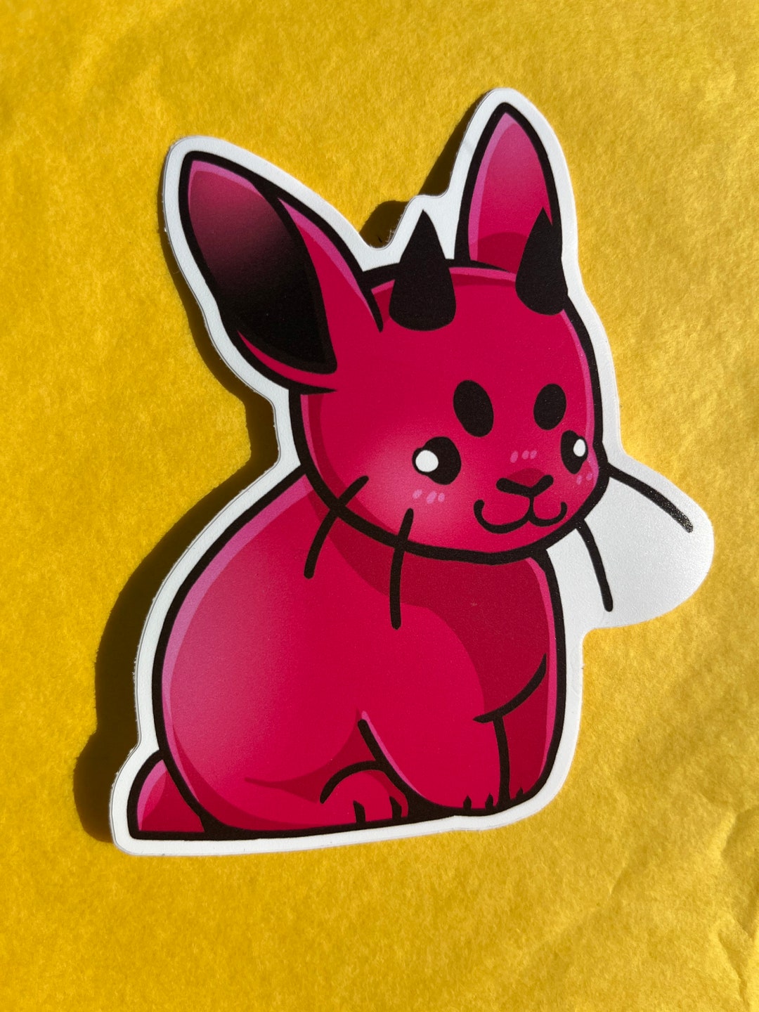 Evil Bunny Vinyl Sticker - Etsy
