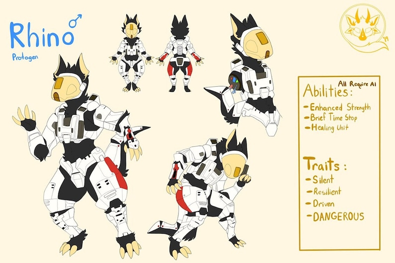 Complex Furry Reference Sheet | Etsy