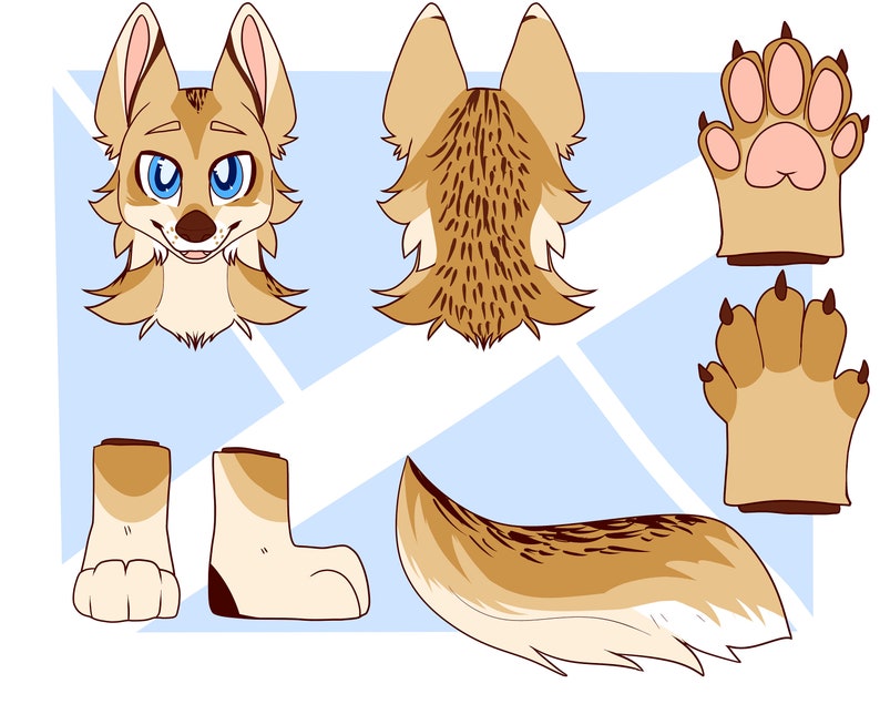 Custom Fursuit Partial Reference Sheet Commissions NOT - Etsy