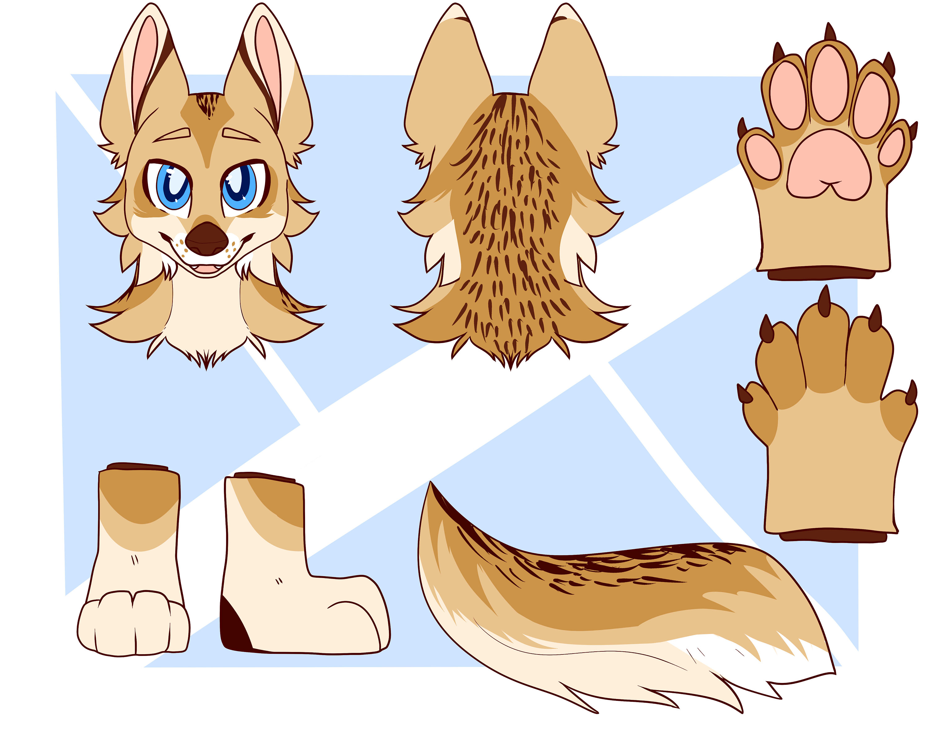 Custom Fursuit Partial Reference Sheet Commissions NOT | Etsy