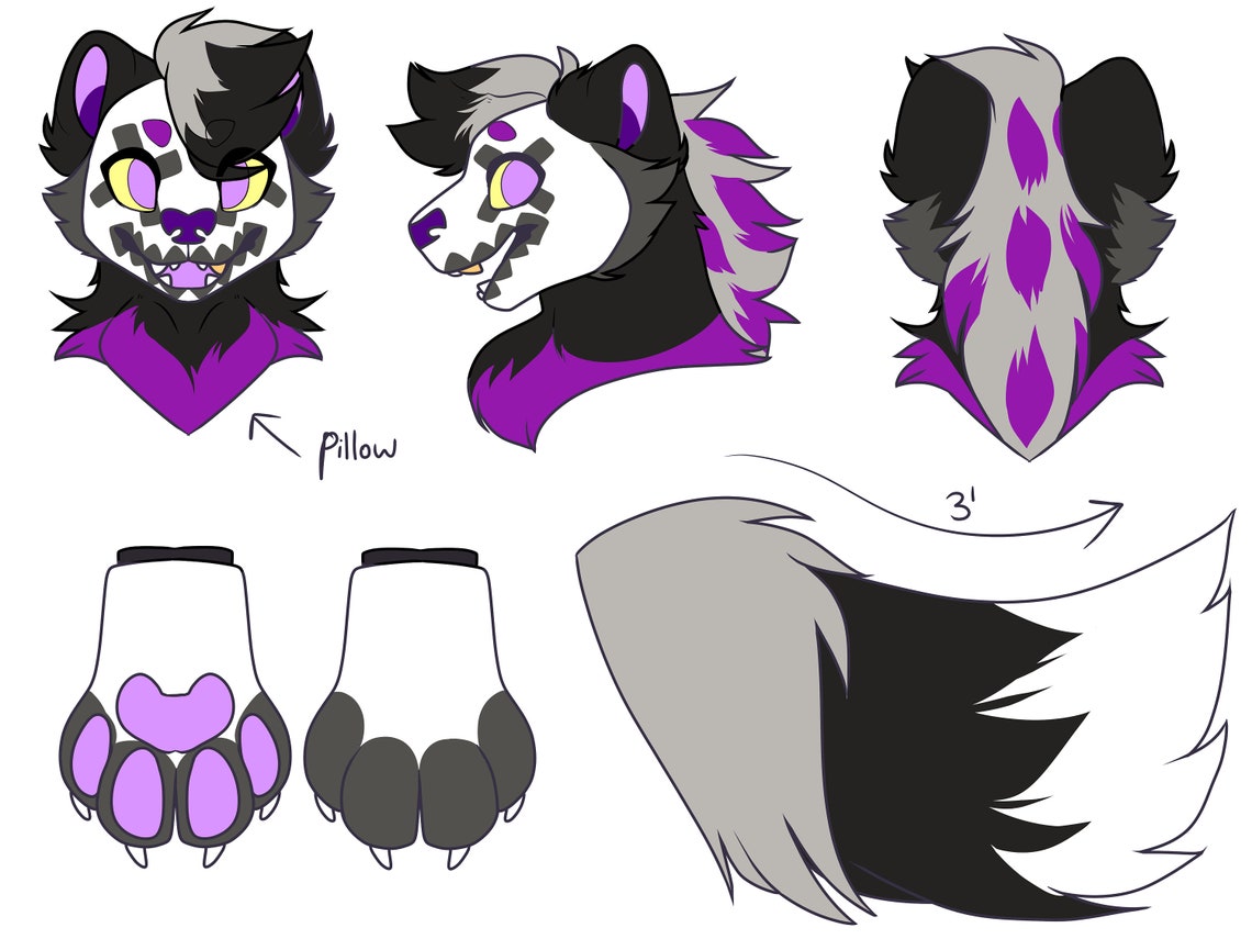 Custom Fursuit Partial Reference Sheet Commissions NOT - Etsy
