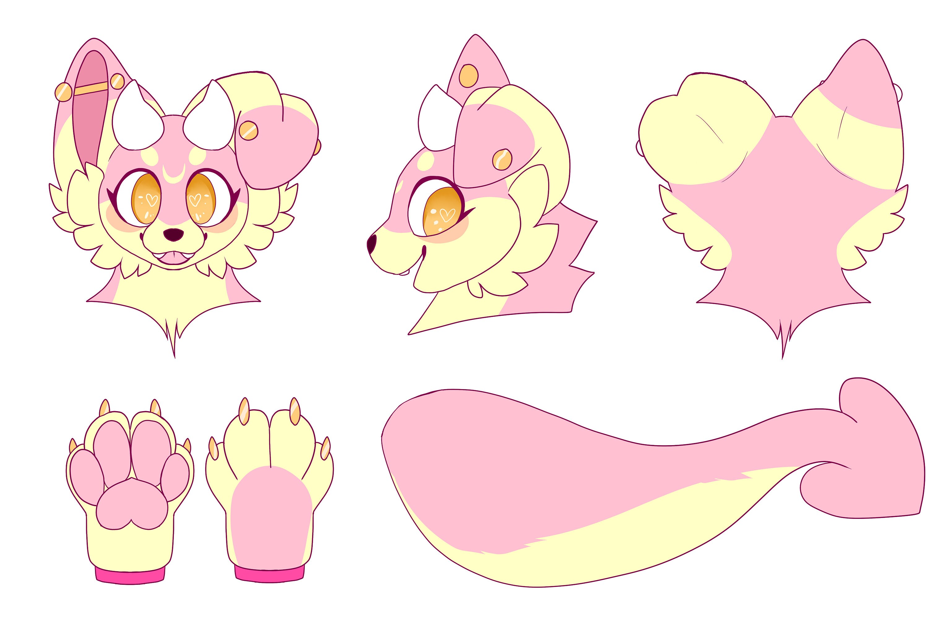Custom Fursuit Partial Reference Sheet Commissions NOT - Etsy