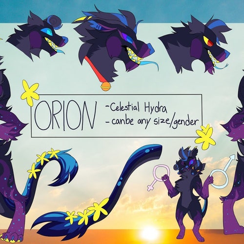 Custom Furry Reference Sheet - Etsy