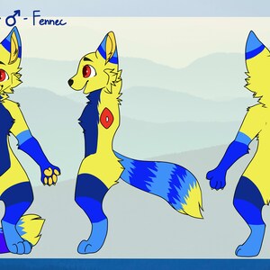 Custom Furry Reference Sheet - Etsy