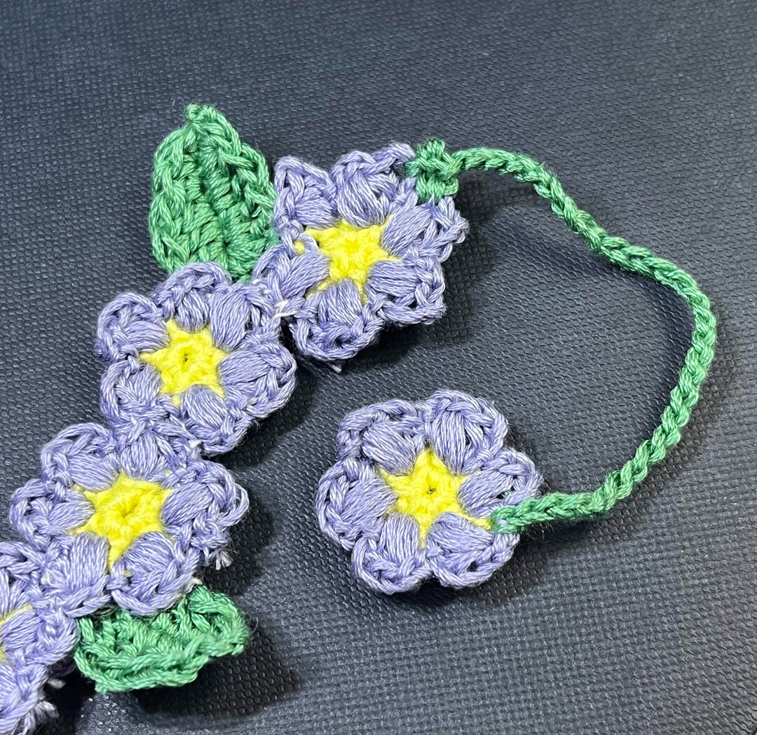 Handmade Crochet Daisy-chain Bookmark - Etsy