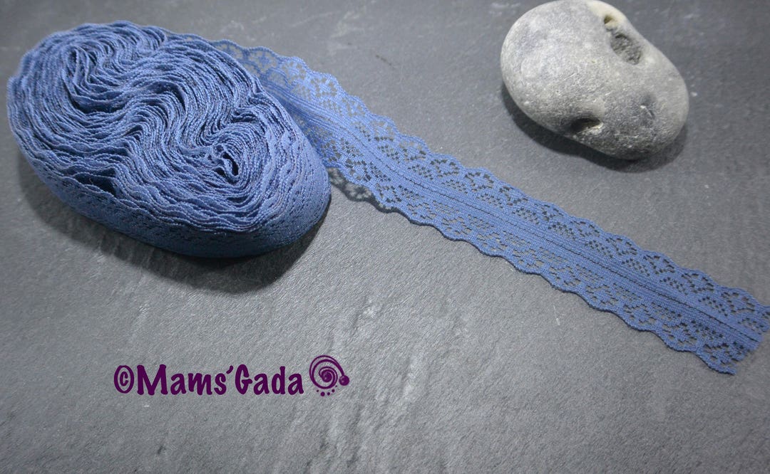 Batch of 9 Meters of Lace / Braid 25mm Wide Color Blue Gray - Etsy