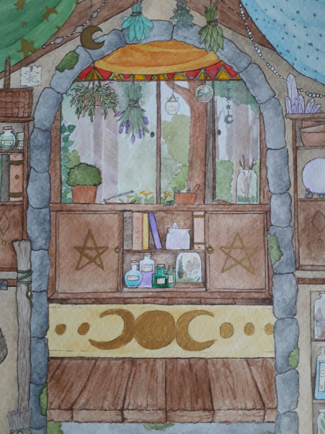 Cozy Witch's Hut Interior - Etsy