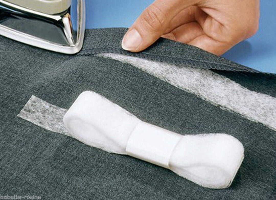5 Meters of Fusible Tape, Ironing Tape Easy Seamless Hem WHITE / BLACK ...