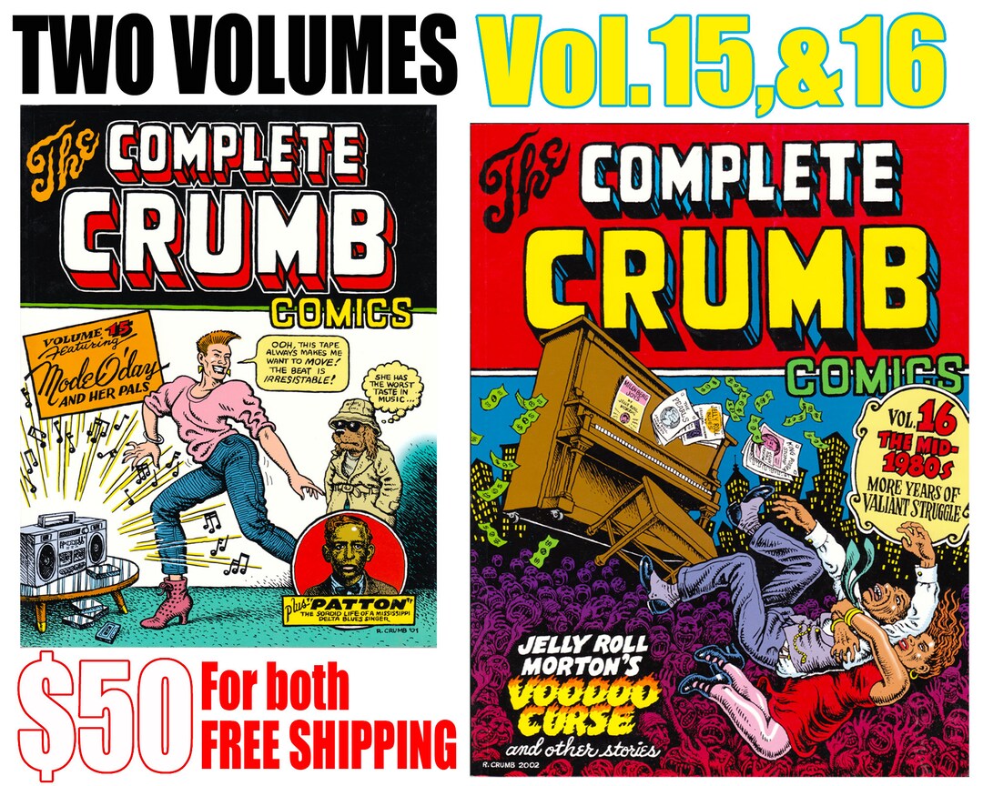 R Crumb, the Complete Crumb Comics, Volumes 15 and 16 - Etsy