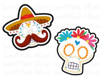 3D Printed Sugar Skull Cookie Cutter Halloween - Etsy