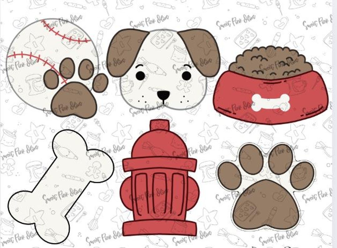 Dog Cutters, Fire Hydrant, Dog Bone, Dog Bowl - Etsy