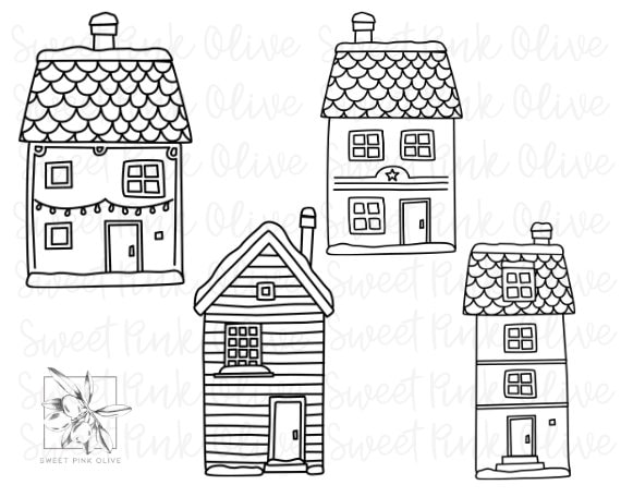 House Set #1 Cookie Cutters, Fondant and Playdoh Cutters Too! Build ...