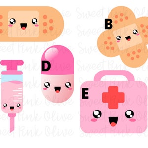 First Aid, Bandaid, Pill and Needle Cookie Cutters, Build Your Own Set ...