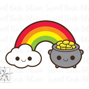 St Patrick's Day Pot of Gold With Rainbow Cookie Cutters, Fondant and ...