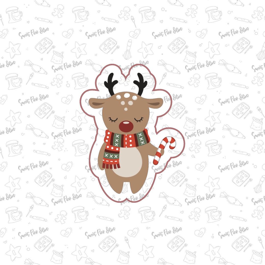 Reindeer 7 Cookie Cutters, Fondant and Playdoh Cutters Too! - Etsy