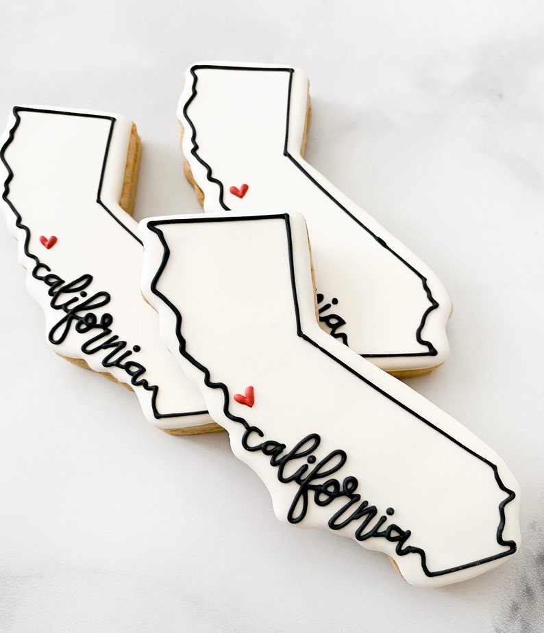 California State Cookie Cutter Fondant and Playdoh Cutters - Etsy