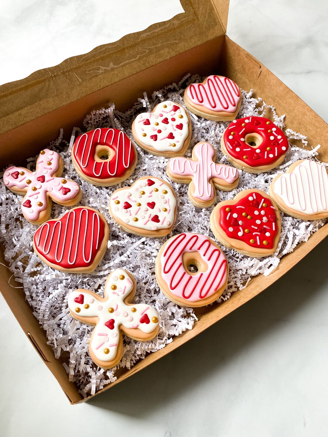 Valentine XO Heart Donut Set of 3 Cookie Cutters - Etsy