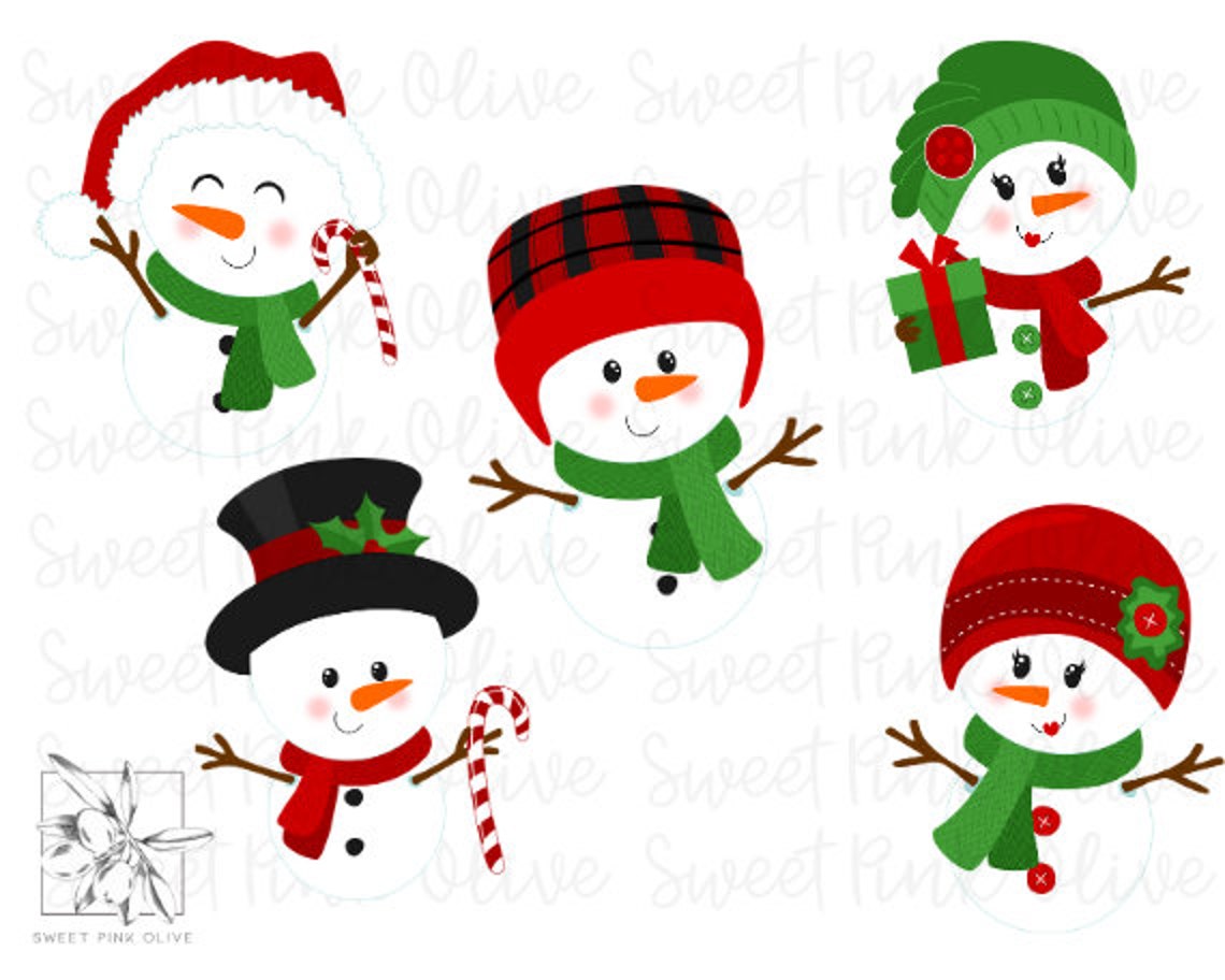 Snowman Cookie Cutters Build Your Own Set Fondant and - Etsy