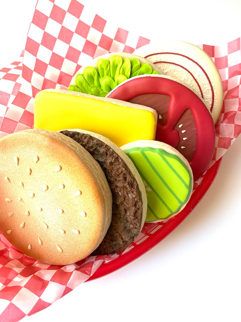 Build a Burger Cookie Cutter Set - Etsy