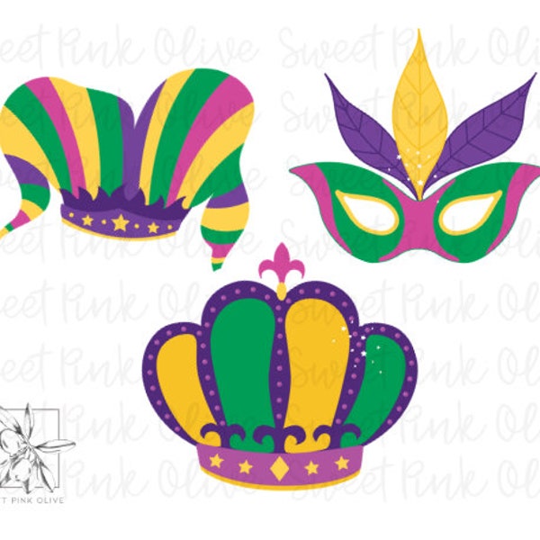 Mardi Gras Cookies - Etsy