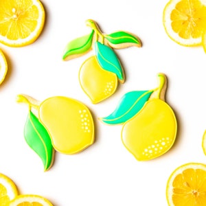 Lemon Cookie Cutters, Flower Buds and Leaves Cookie Cutters, Fondant ...