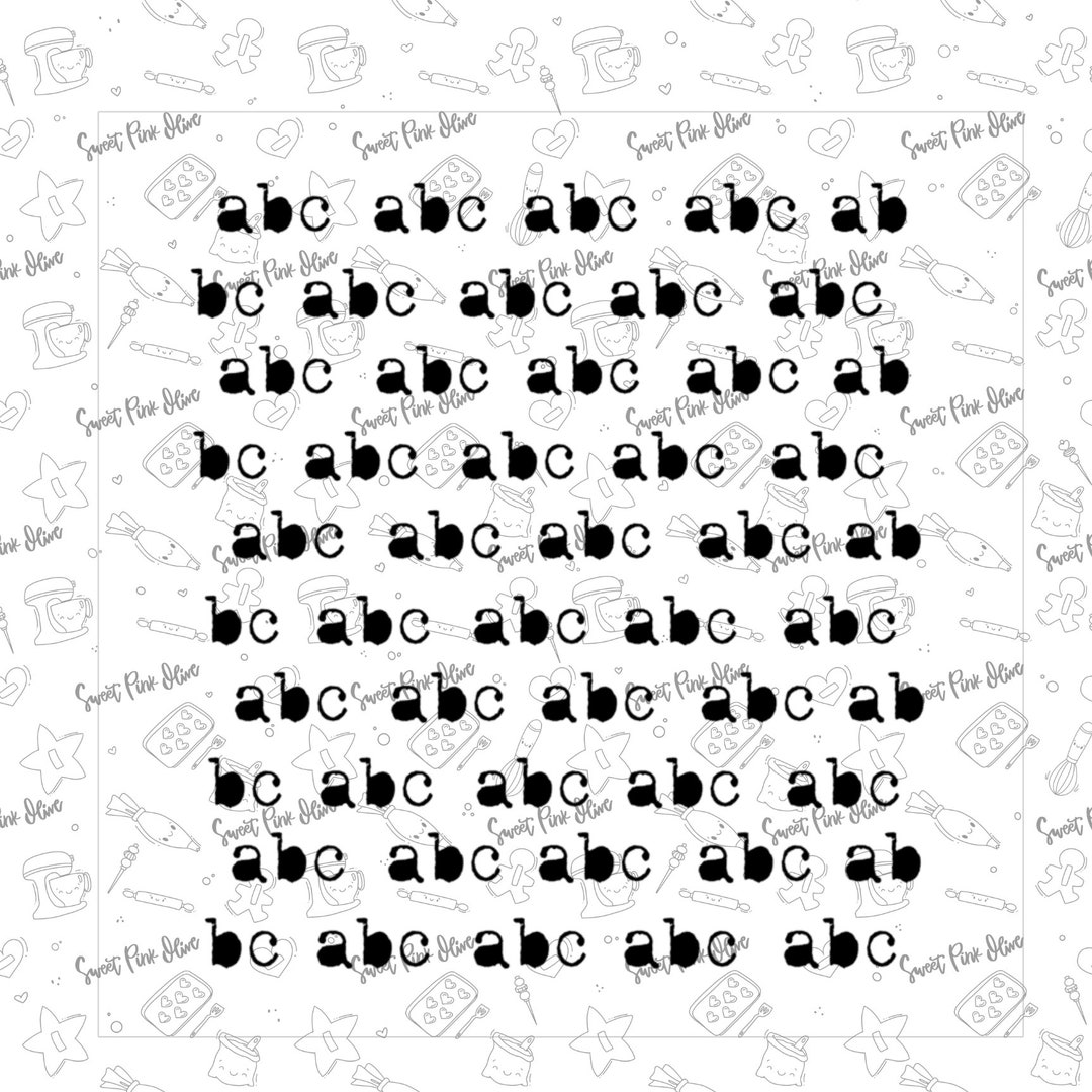 Abc Typewriter Stencil - Etsy