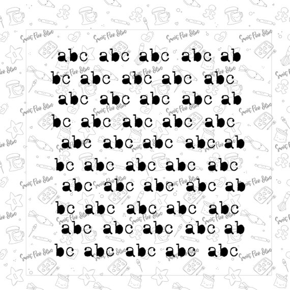 Abc Typewriter Stencil | Etsy