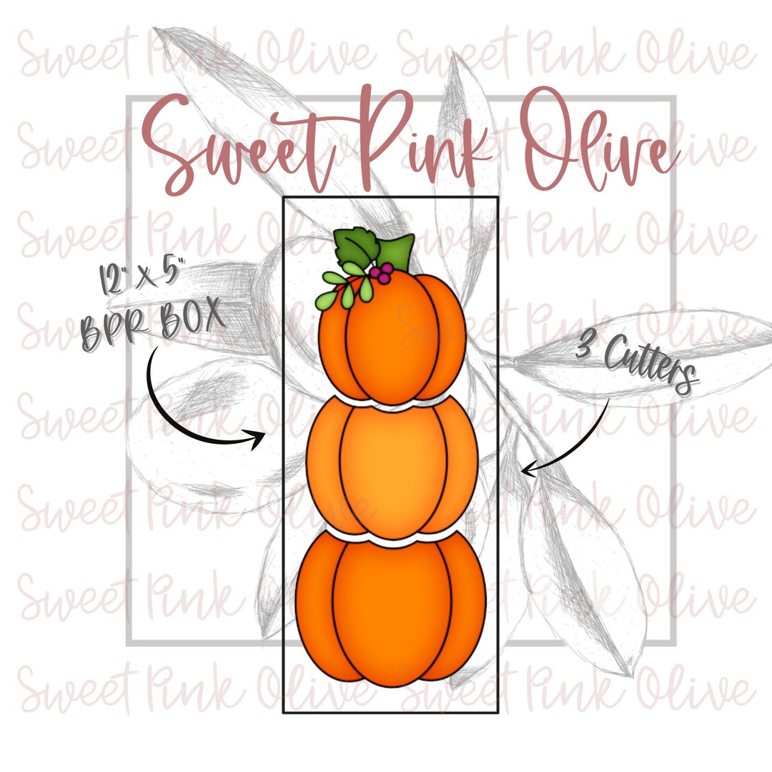 Stacking Pumpkins Cookie Cutter Set, Fondant and Playdoh Cutters Too ...