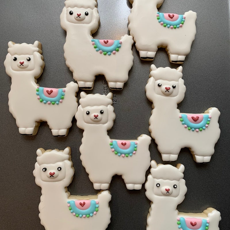 Llama Cookies - Etsy