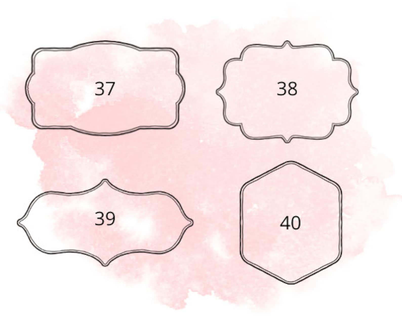 Plaque Cookie Cutters Set 2 Build your own set Custom Cookie | Etsy