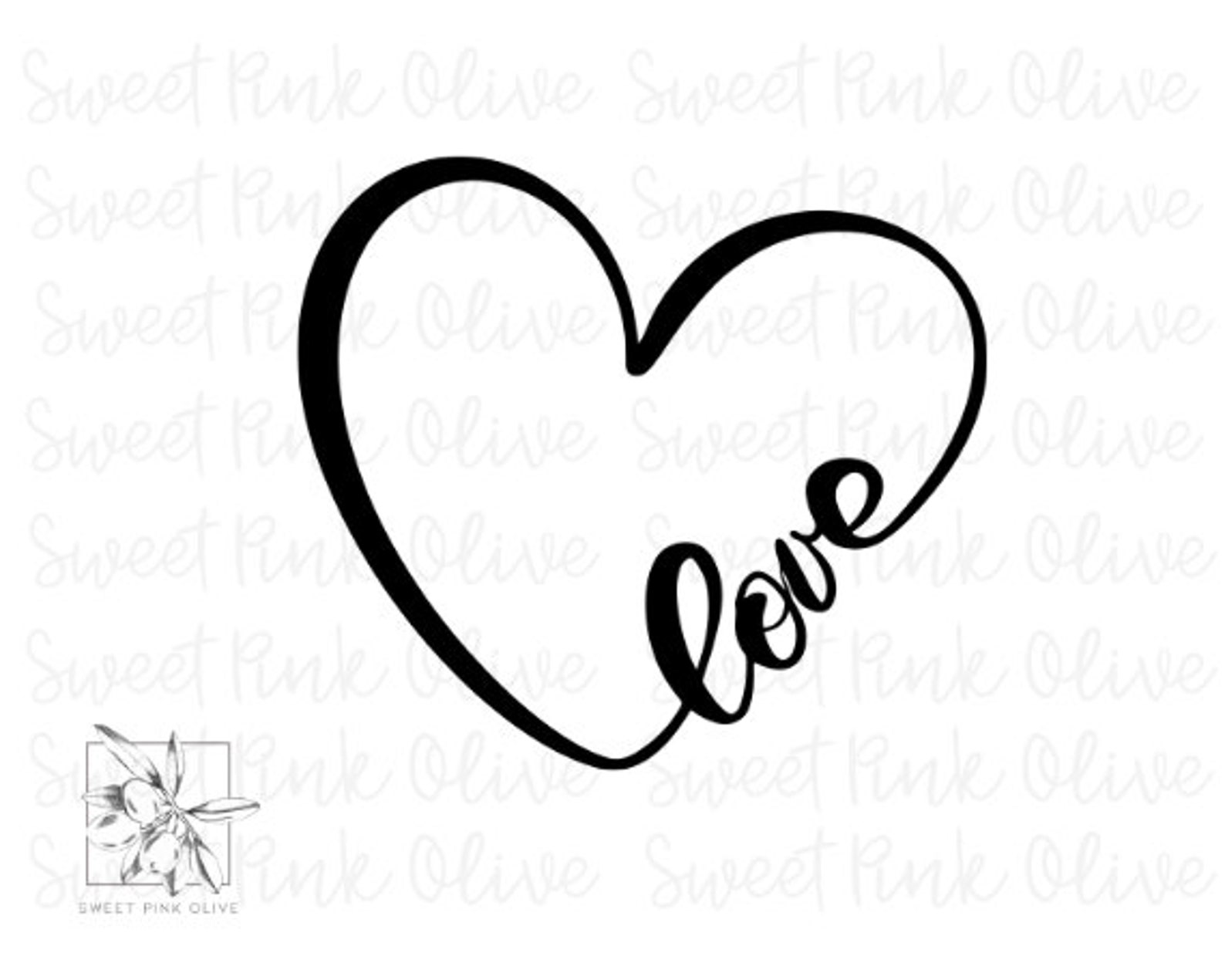 Love Heart Cookie Cutters Build Your Own Set Fondant and - Etsy