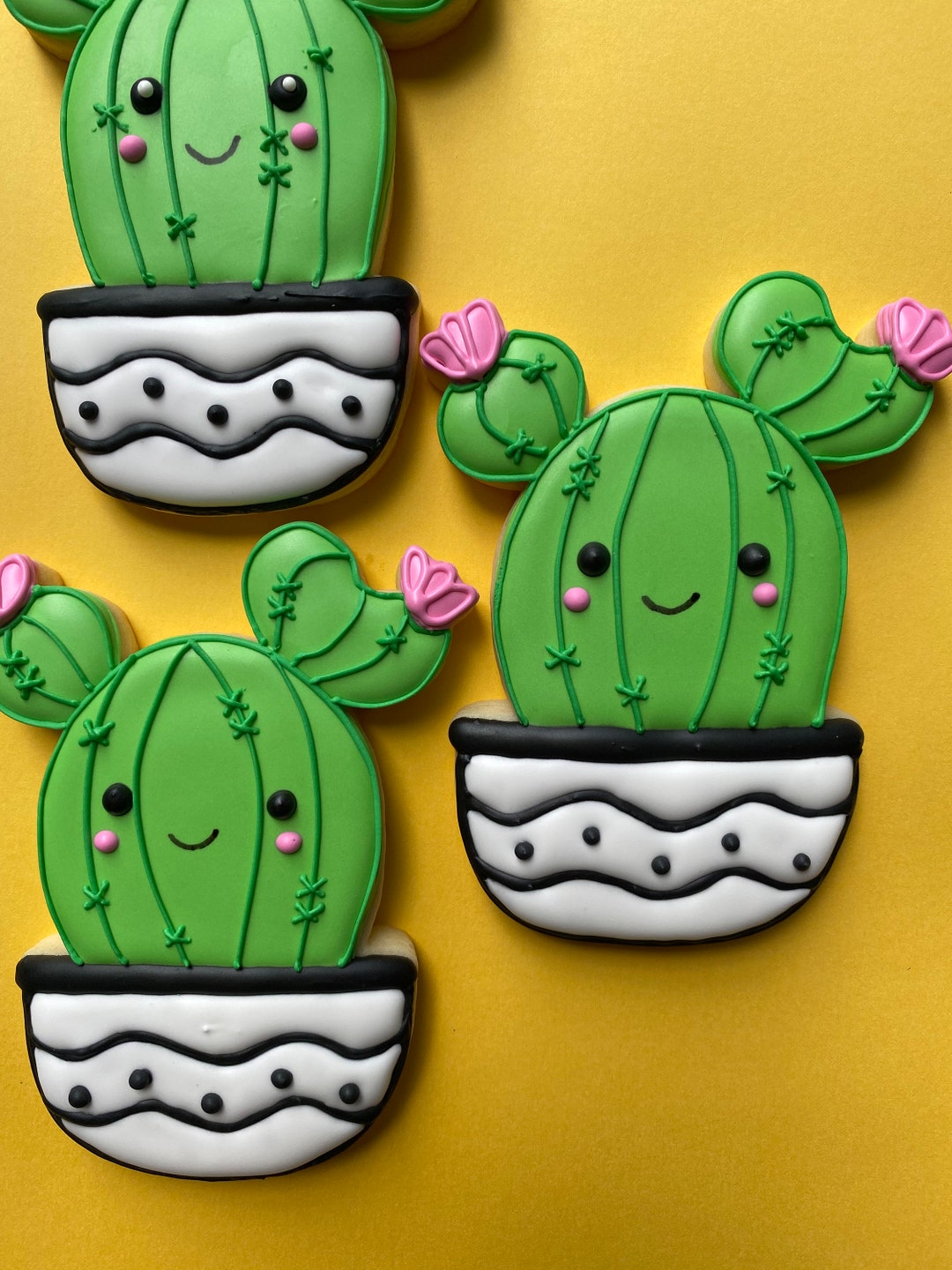 Cute Bubbly Cactus Cookie Cutter Set, Fondant and Playdoh Cutters Too ...