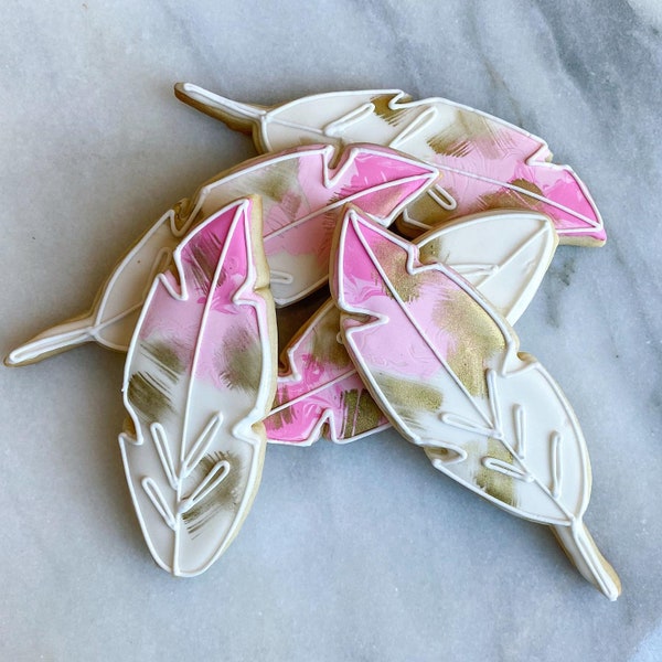 Feather Cookie - Etsy